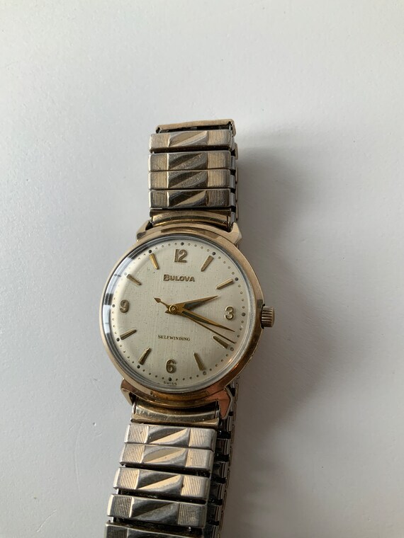 Bulova Self winding watch. 10kt 1/20 band. 10KT R.G.P… - Gem
