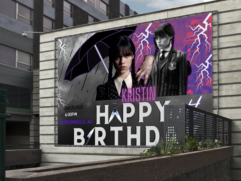Editable Invitation, Netflix, Wednesday Addams, E-vite, Birthday ...