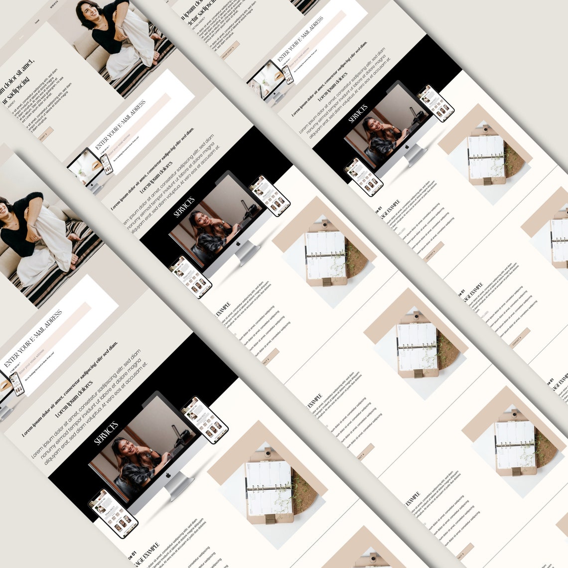 WIX Website Template, Website Template, Website Design, Social Media Manager Website, Coaching ...