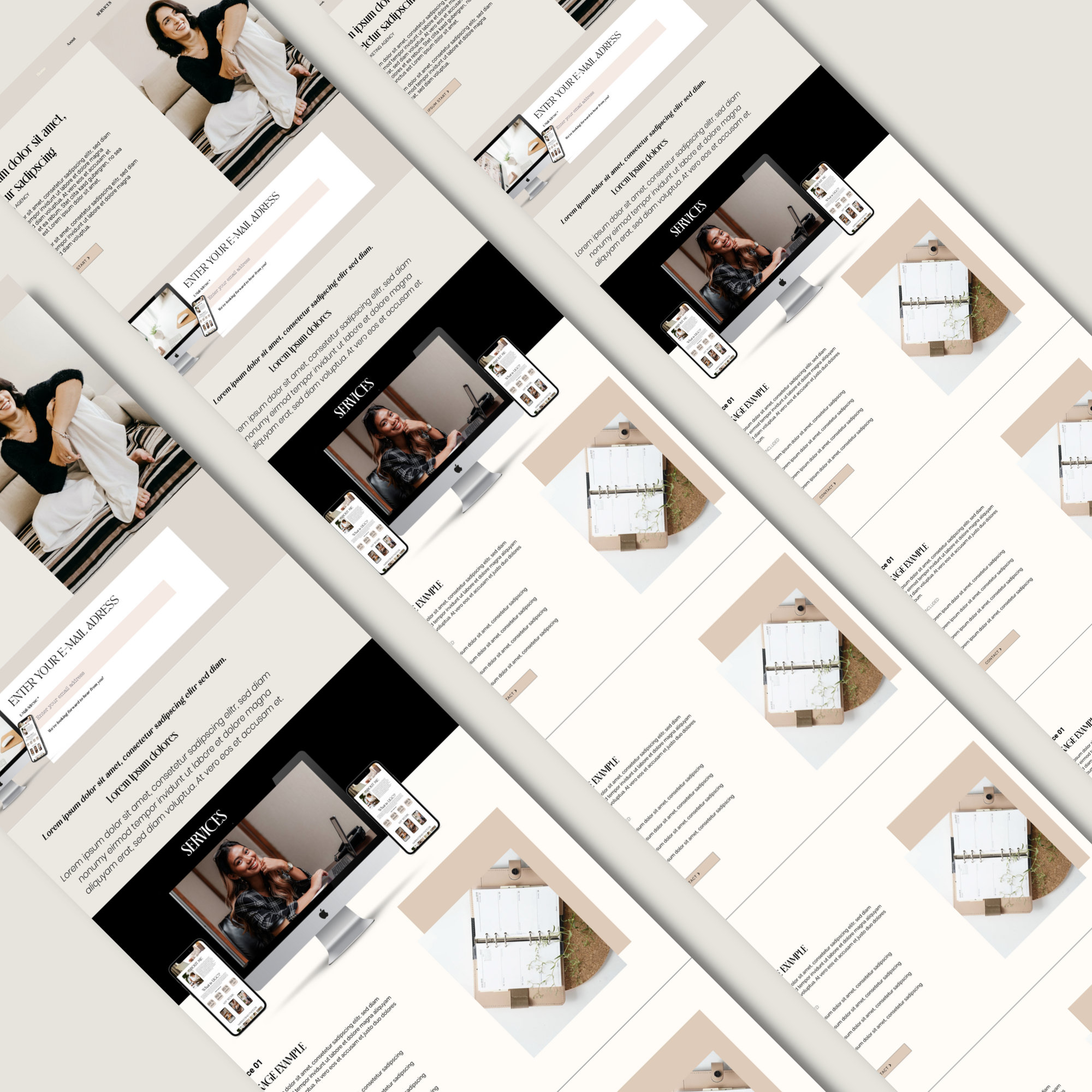 WIX Website Template, Website Template, Website Design, Social Media ...