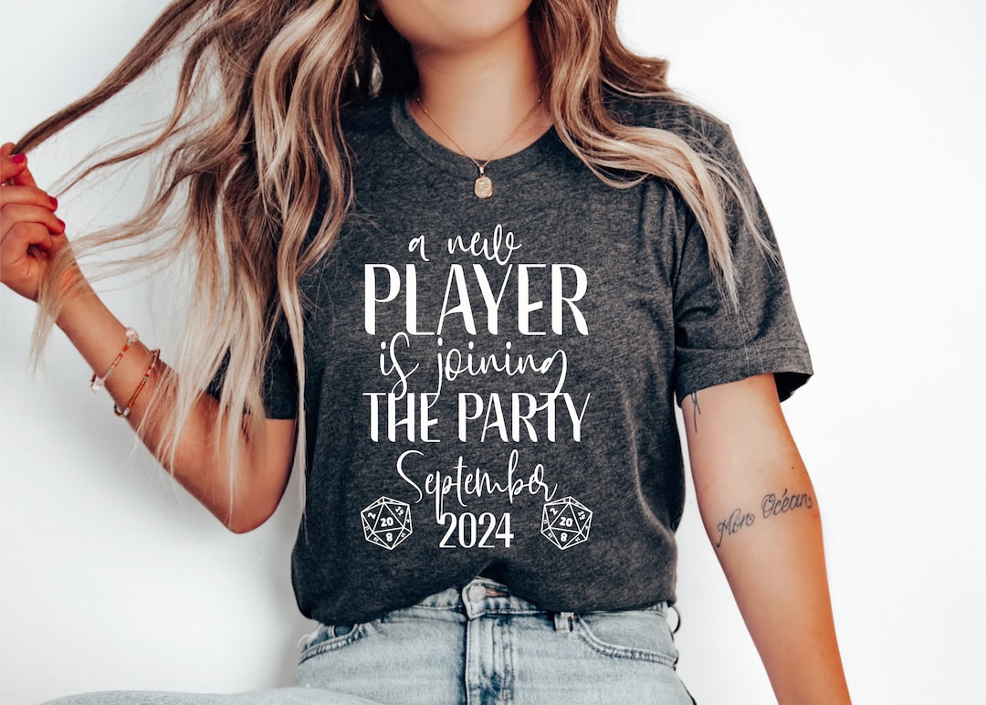 Custom Dnd Pregnancy Reveal, Customized Gamer Family Tee Shirts ...