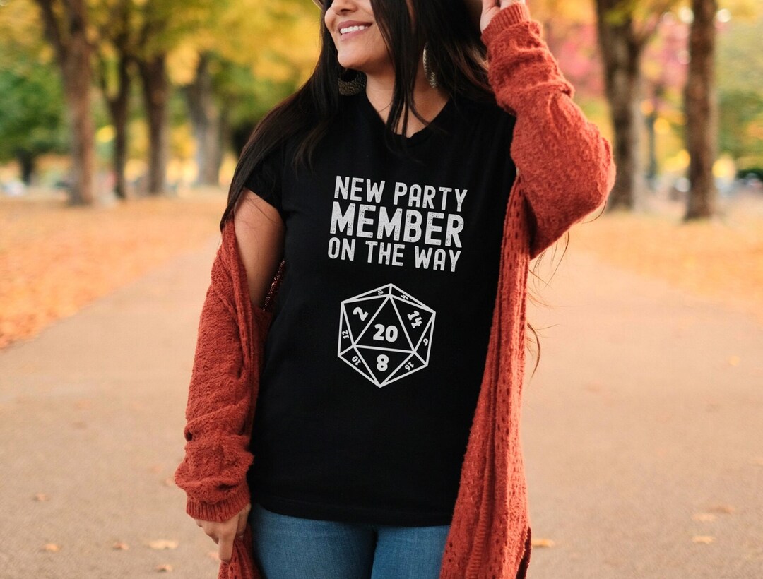 Dnd Pregnancy Announcement Husband, Cute Funny Dnd Tshirt, Nerdy Gamer ...