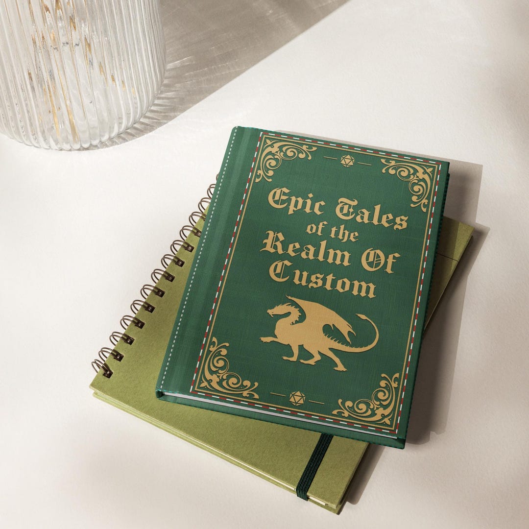 Custom TTRPG DM Journal, Gift for Dungeon Master, Fantasy Reader Diary ...