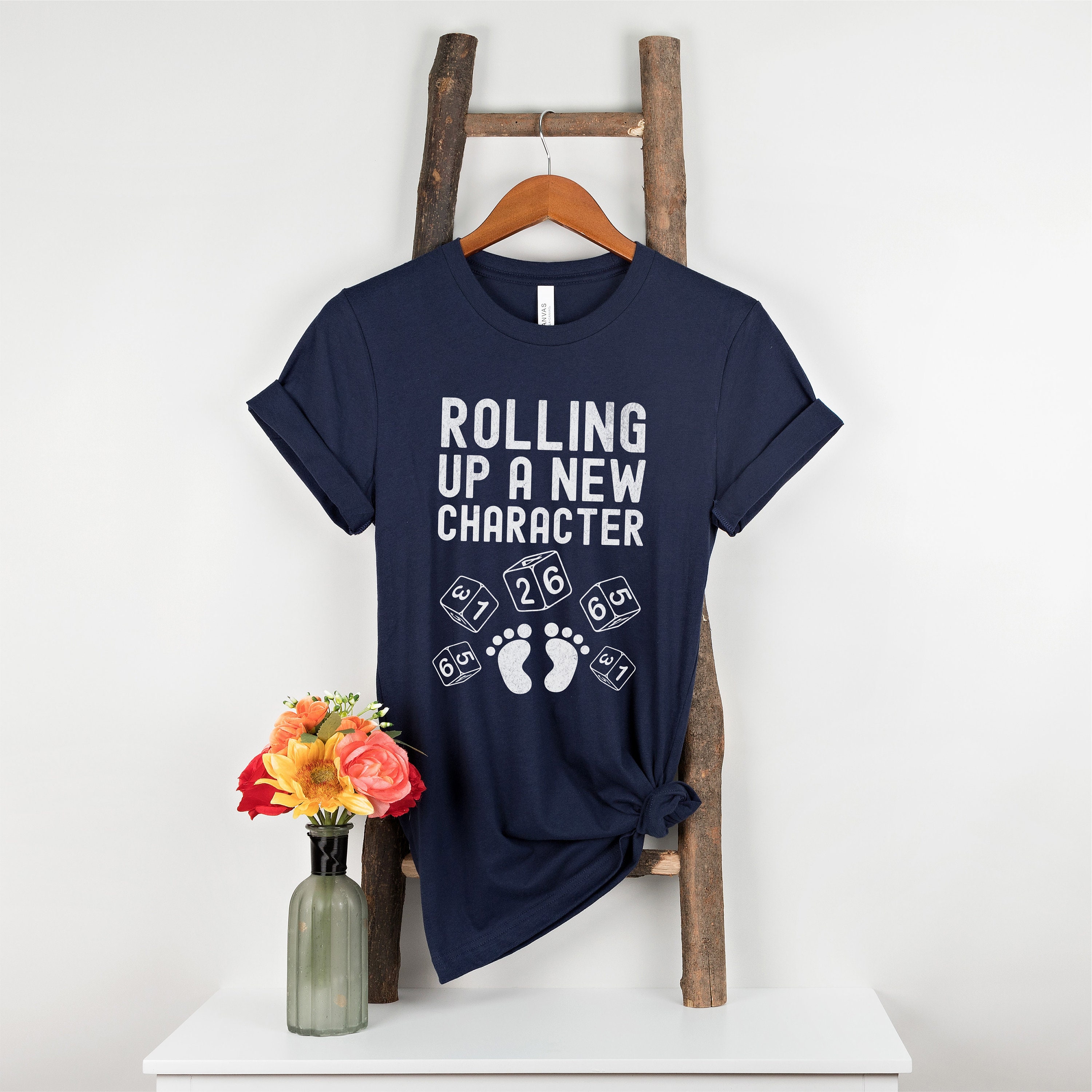 Dnd Pregnancy Announcement Husband, Funny Gamer Family Tee Shirts, Baby ...