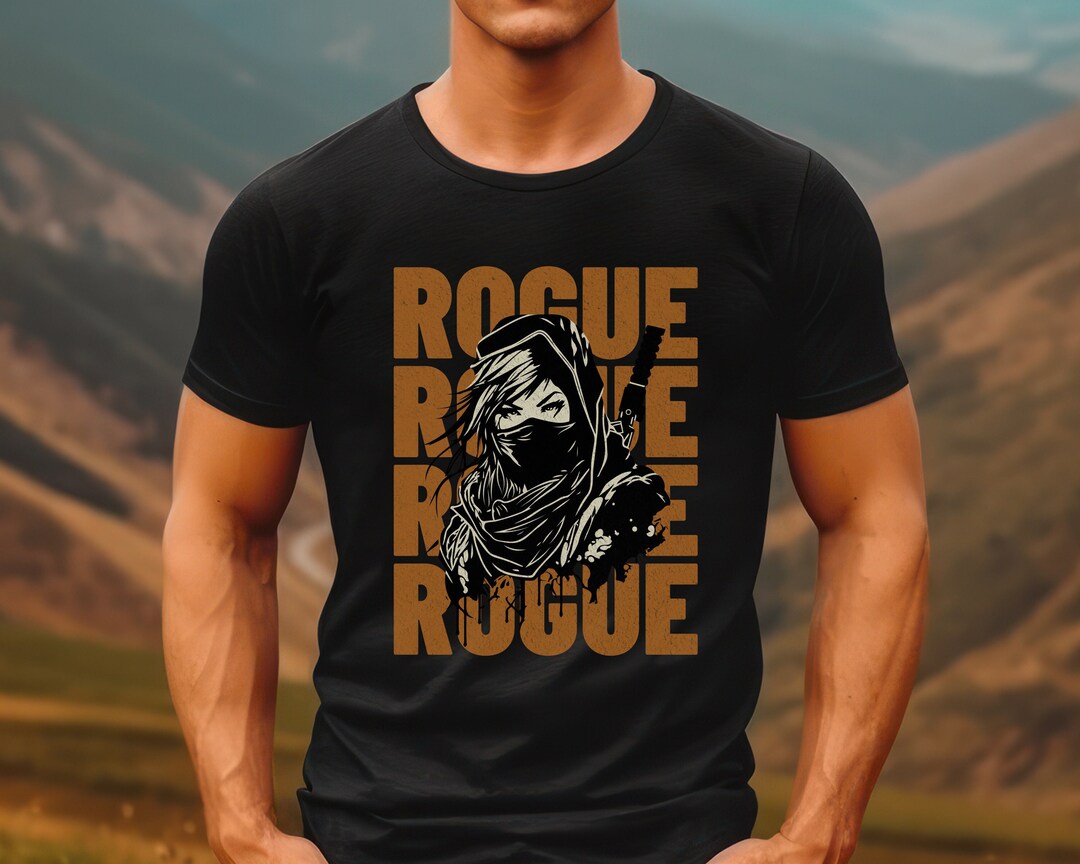 Rogue Class Dnd Tshirt, Thief Character Tee Shirt for D and D Player ...