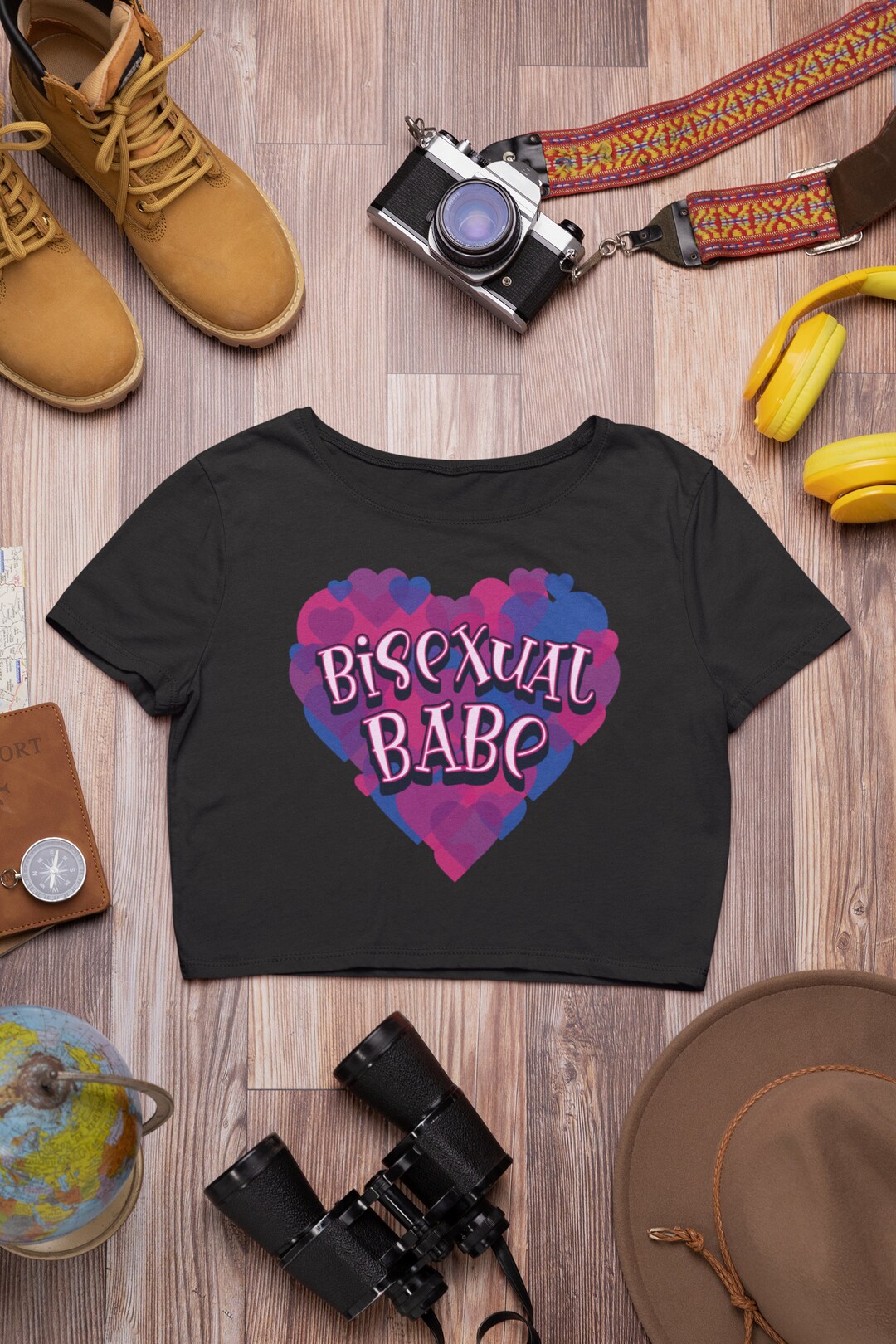 Bi Pride Crop Top, LGBTQIA Ally Shirt, Bisexual Pride Month Rainbow ...