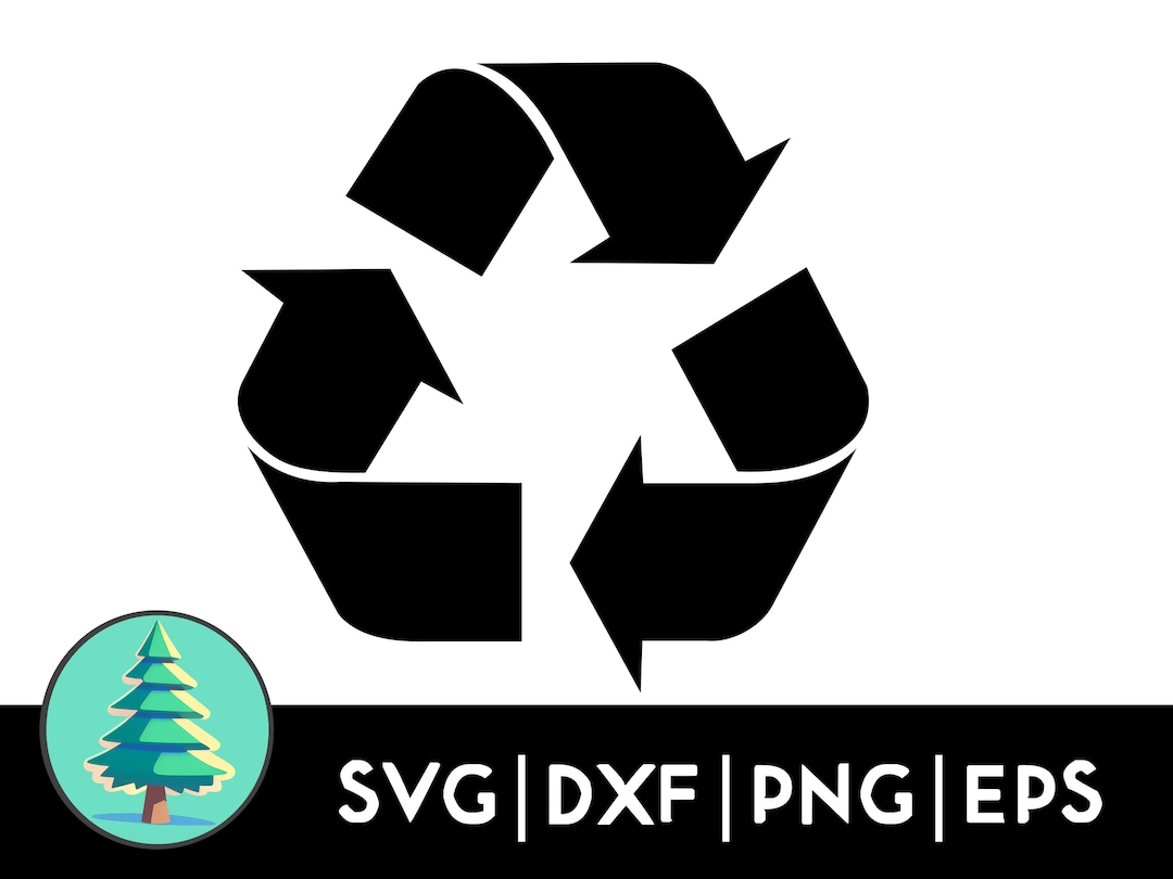 Recycling Symbol SVG - Eco-friendly Clipart, Green Living Vector ...