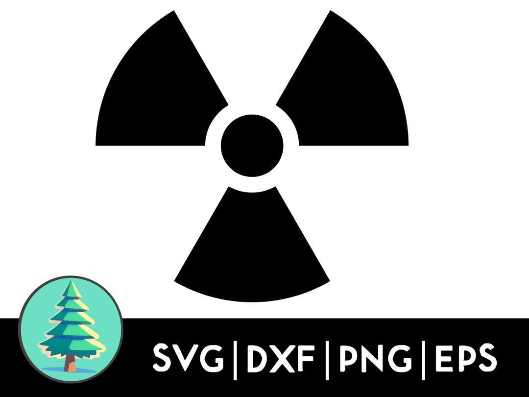 Radioactive Symbol SVG - Hazard Sign, Nuclear Icon, Atomic Energy ...