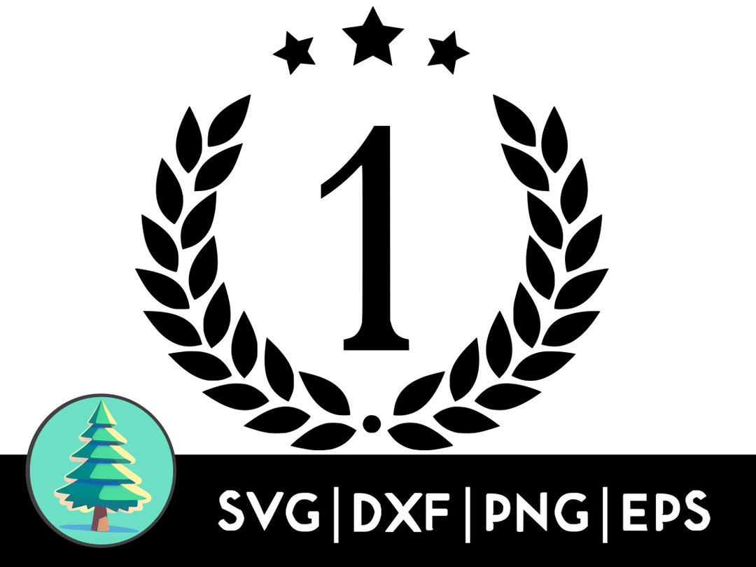 Number 1 Award SVG - Championship Trophy Clipart, Winning Design ...