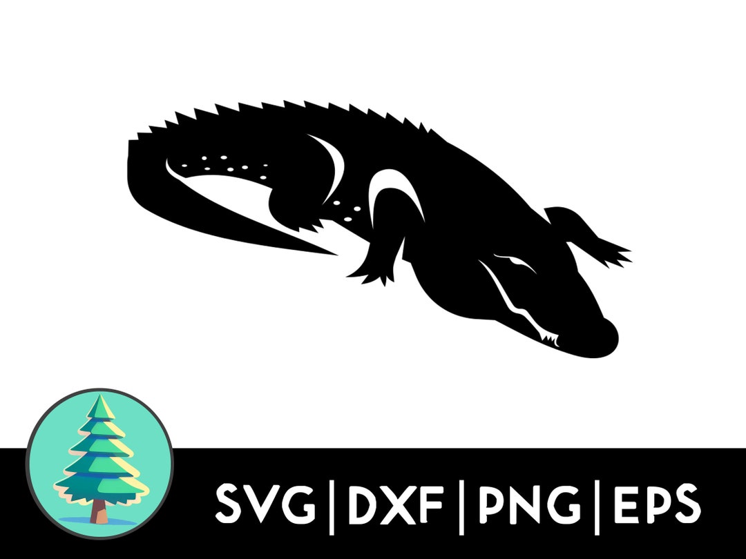 Crocodile SVG - Reptile Clipart, Animal Vector, Digital Download ...