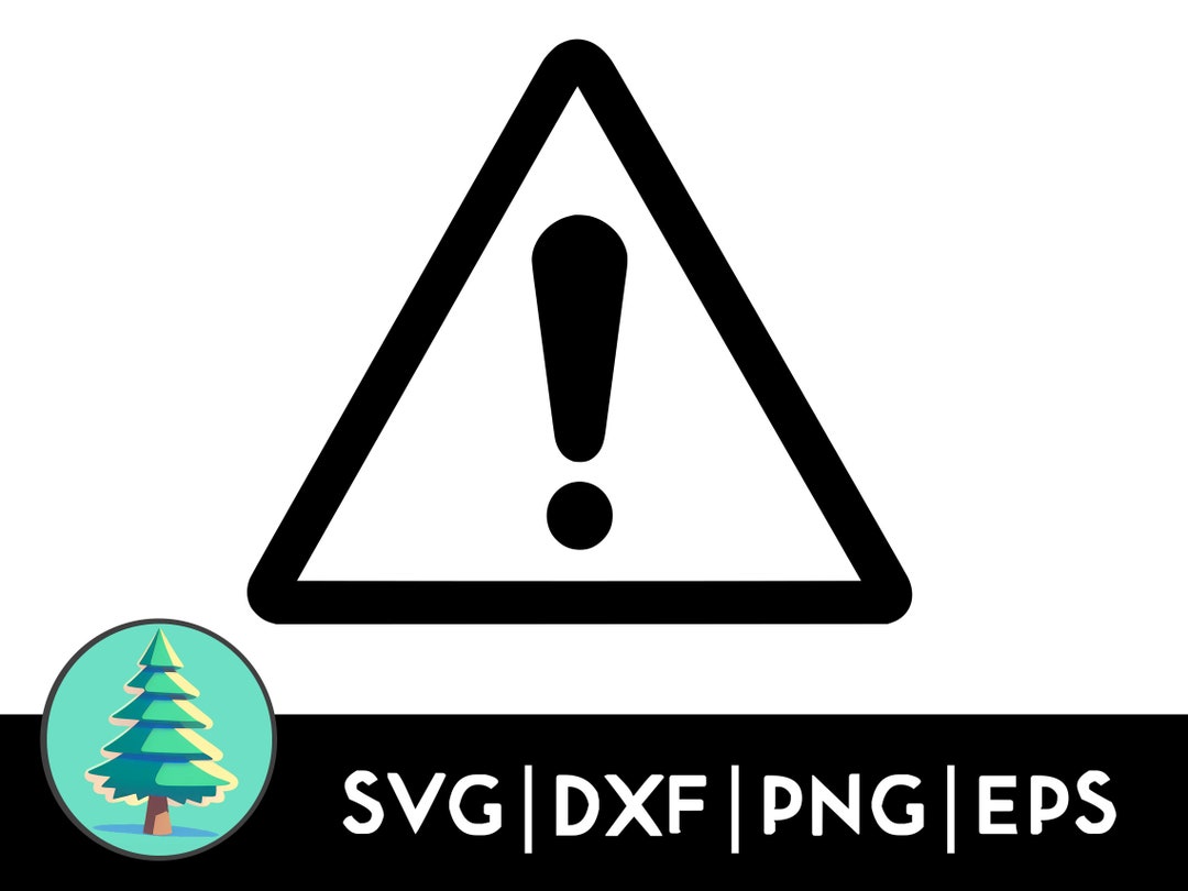 Warning Sign SVG: Hazard Symbol Clipart (digital Download) - Etsy