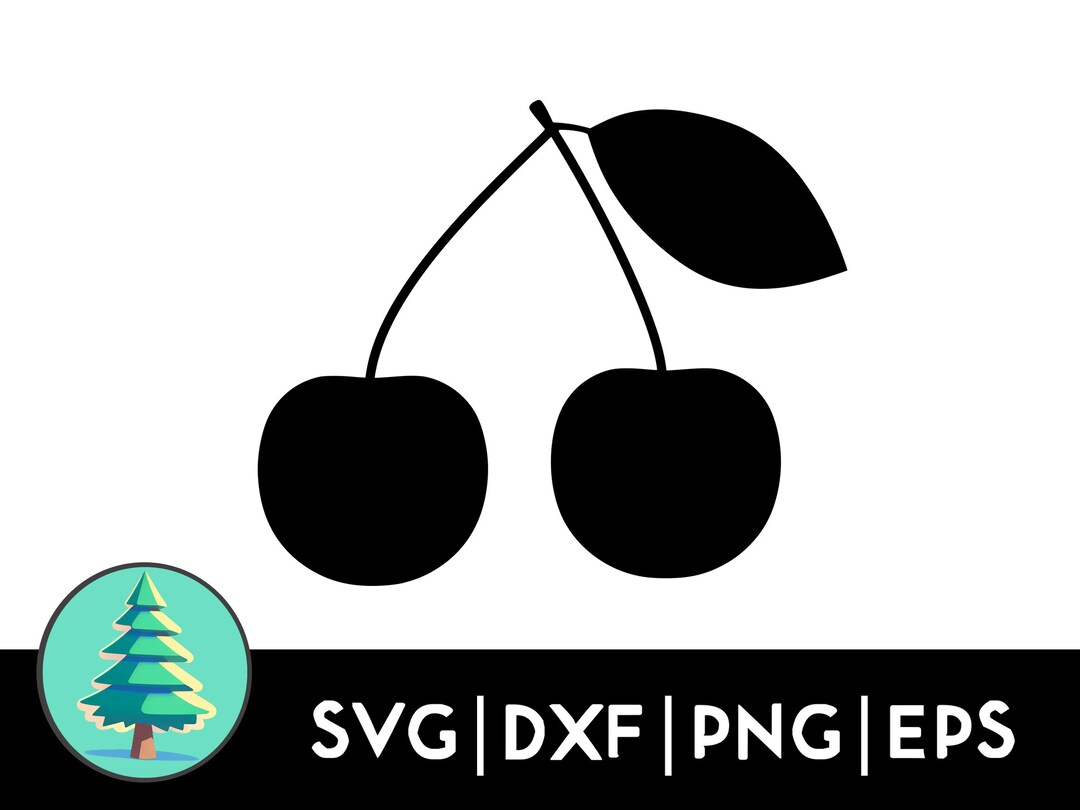Cherry SVG - Sweet Fruit Clipart, Instant Digital Download, Summer ...