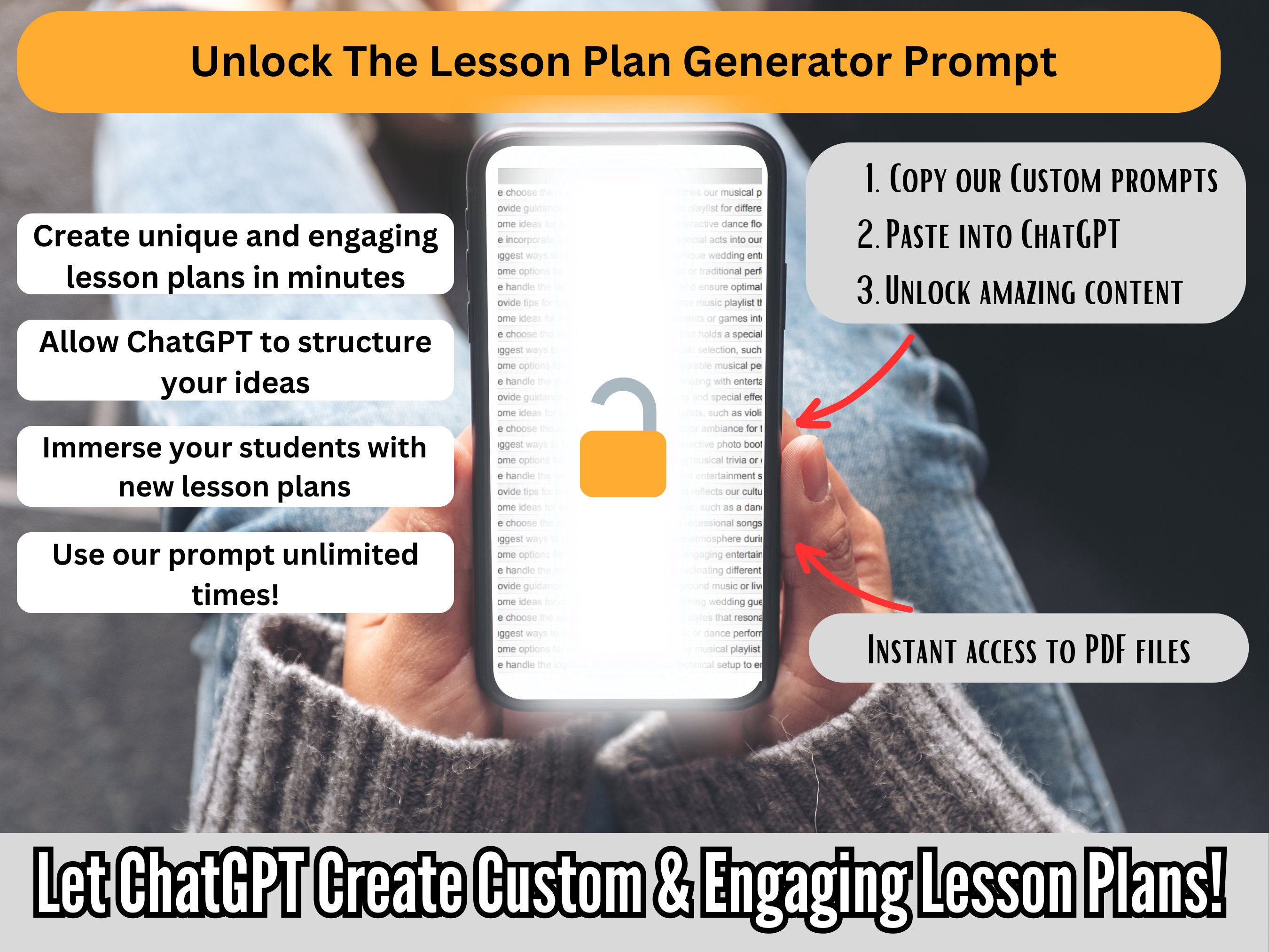 Custom Chatgpt Prompt for Creating Tailor-made Lesson Plans Teacher ...