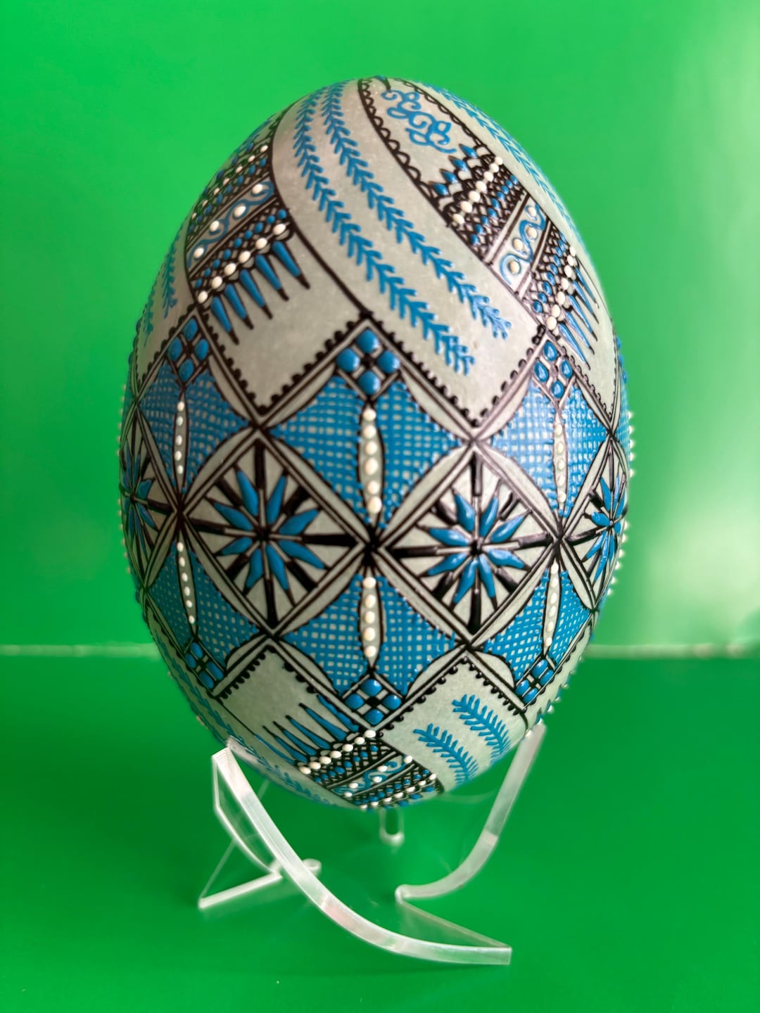 Egg Art - Pysanky Emu Egg, Cultural Home Decor Ornament - Etsy