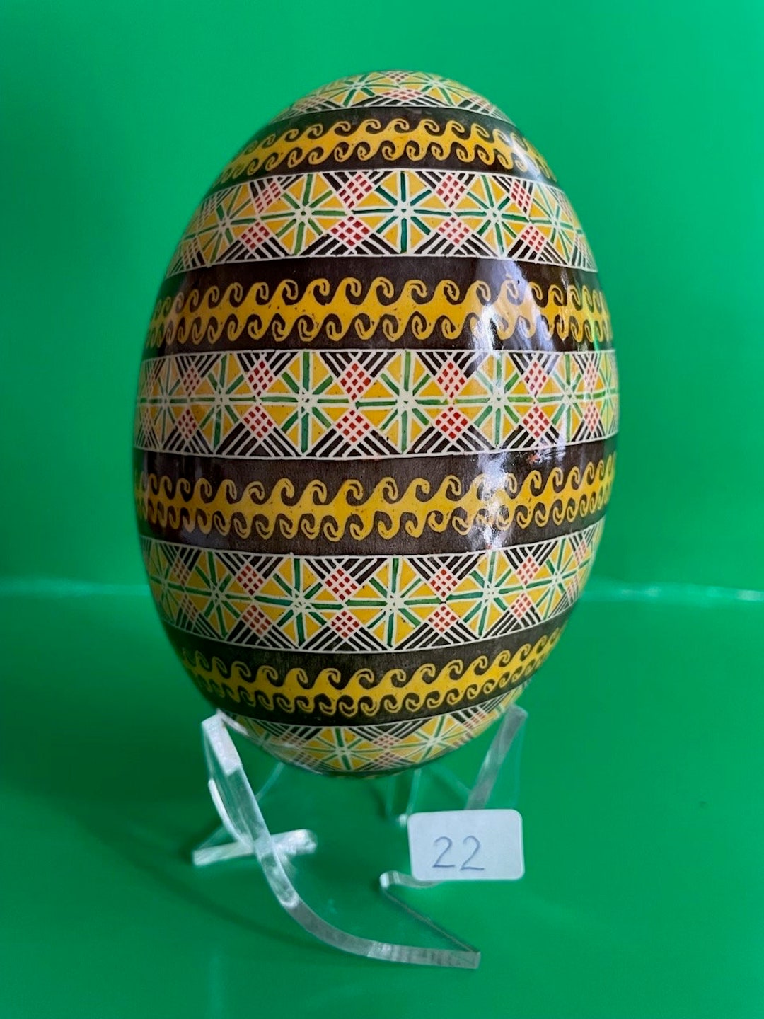Egg Art - Pysanky Emu Egg, Cultural Home Decor Ornament - Etsy