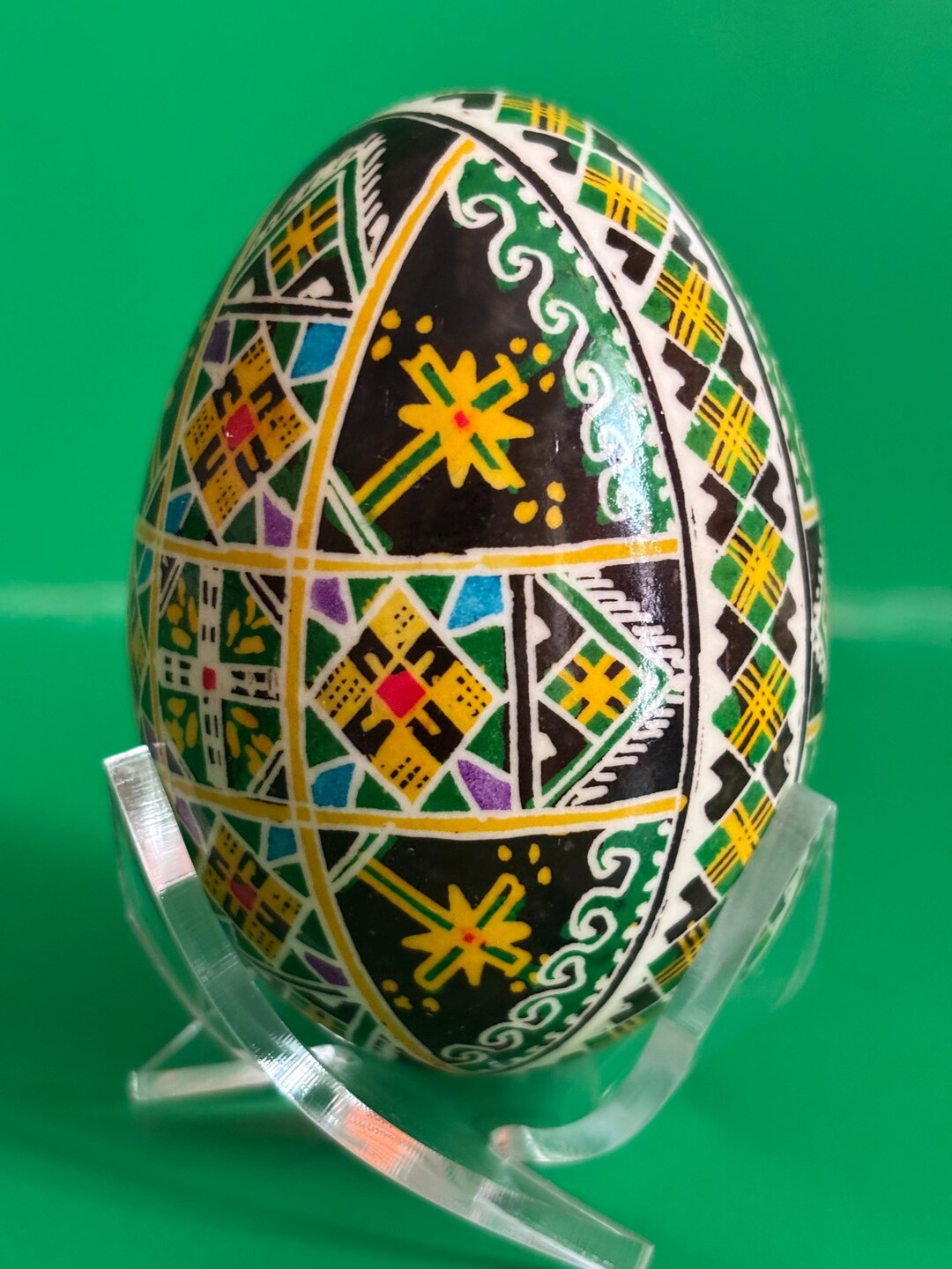 Egg Art - Pysanky Chicken Egg, Cultural Home Decor Ornament - Etsy