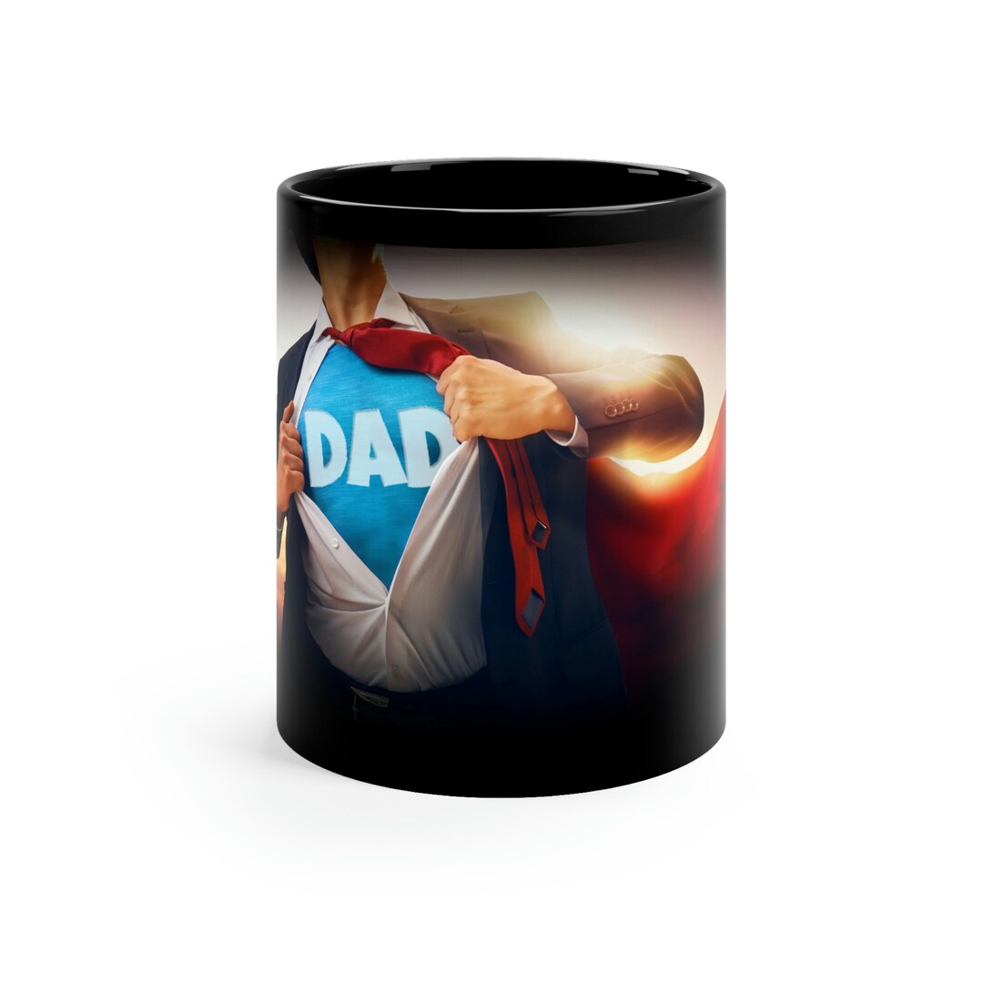 Fathers Day Gift Super Hero Dad Mug - Etsy