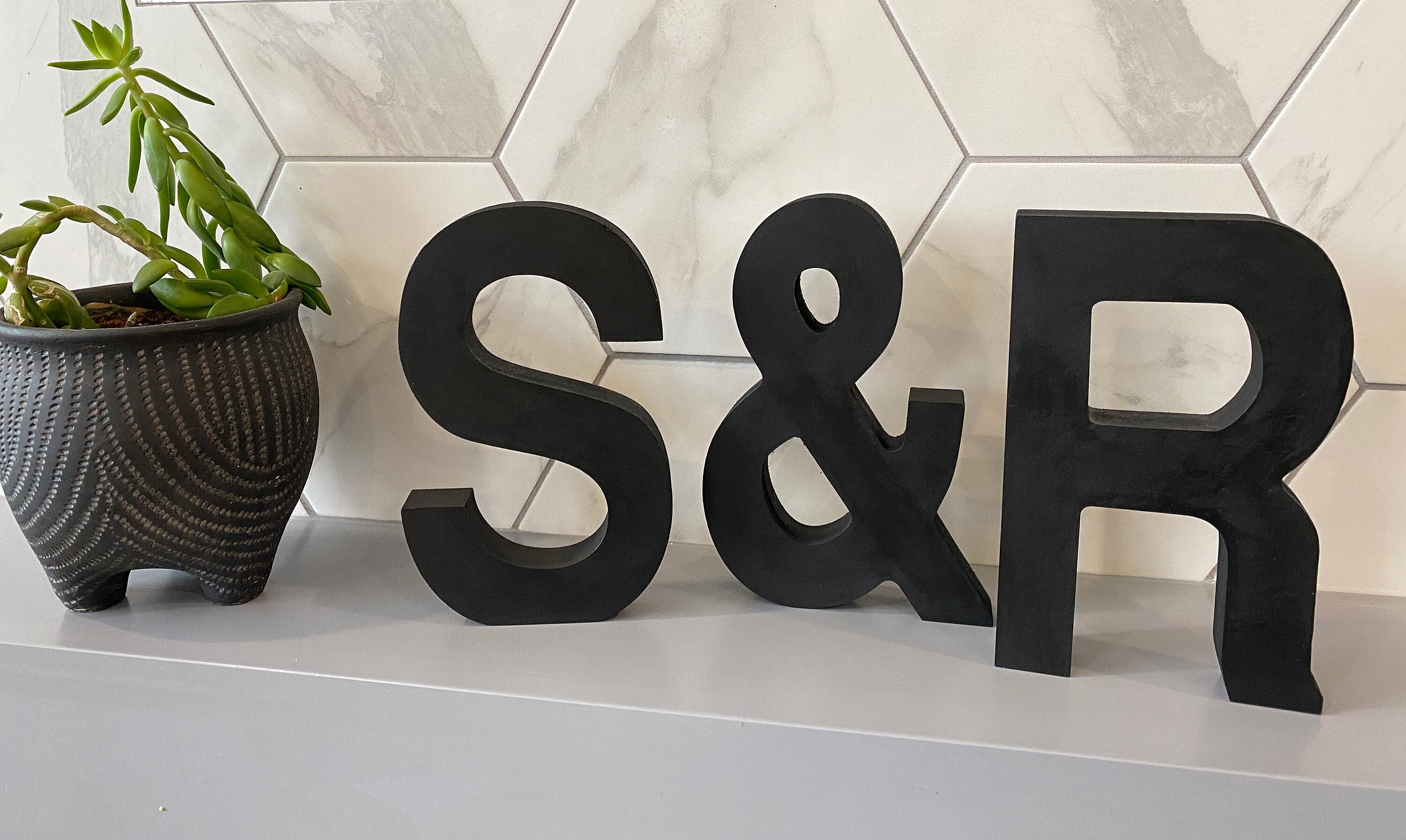 Free Standing Wood Letters Painted 3d Block Letters - Etsy