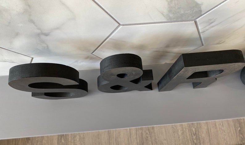 Free Standing Wood Letters Painted 3d Block Letters - Etsy