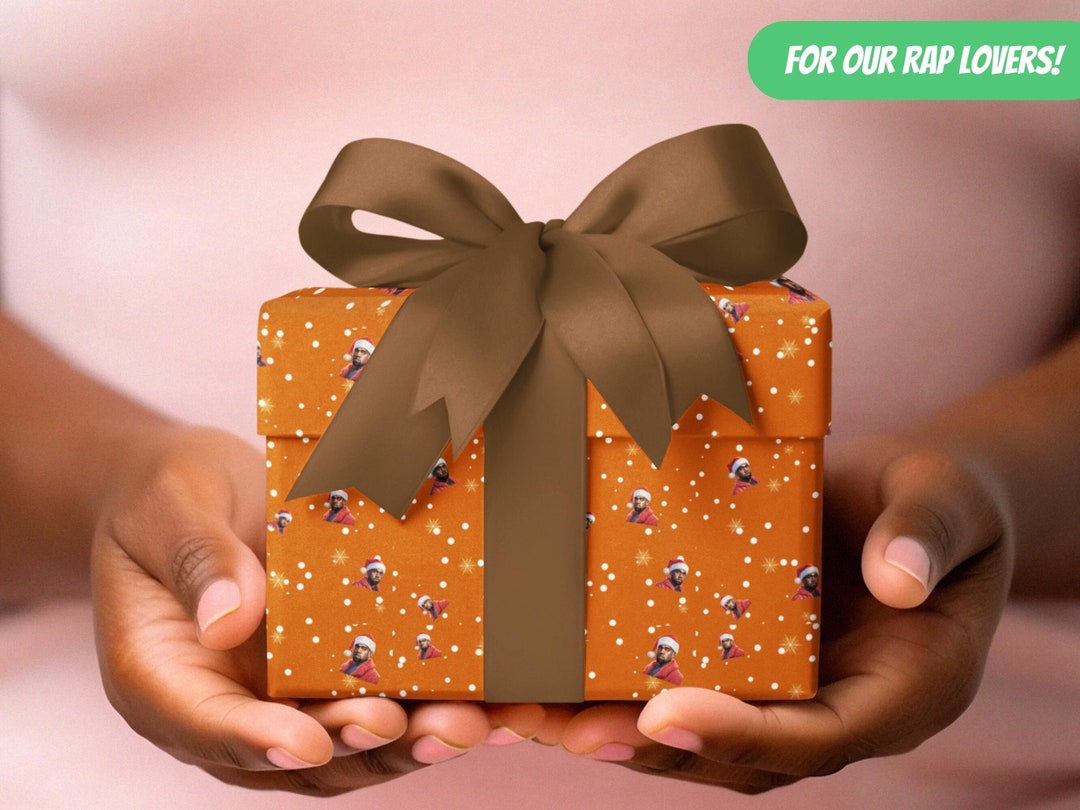 Kanye West Wrapping Paper, Celebrity Gift Wrap, Christmas Gift Roll ...