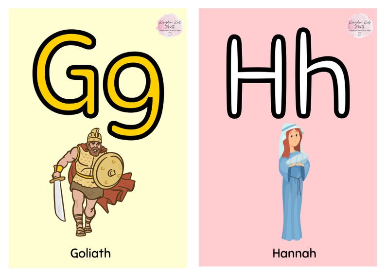 ABC Bible Flashcards | Printable Kids Bible Activity | ABC Bible Verse ...