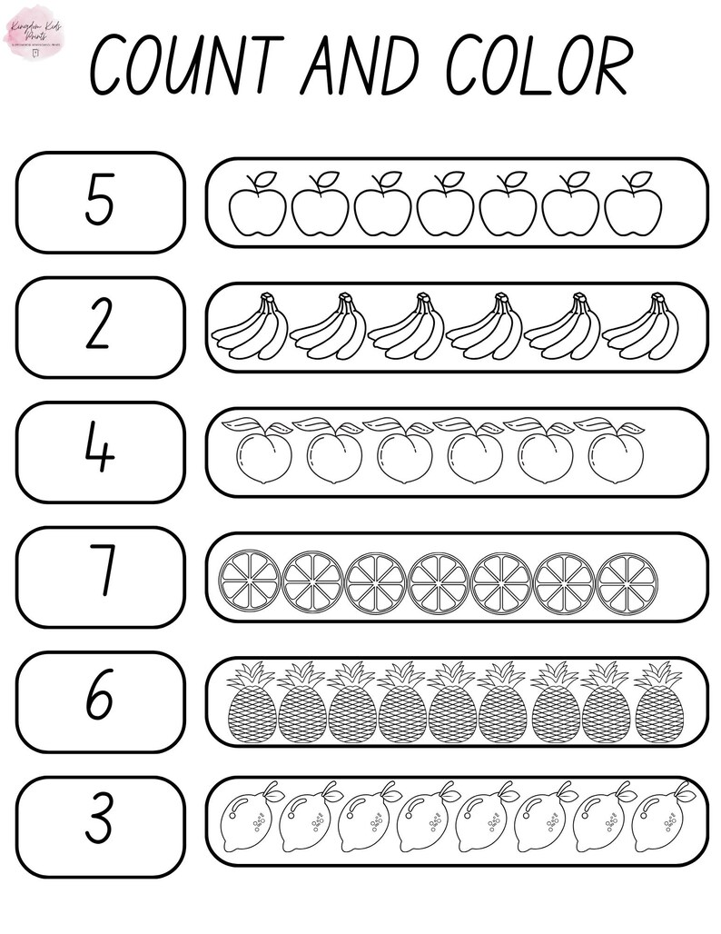 All About Numbers- Preschool/ Pre-k Number and Counting Practice ...