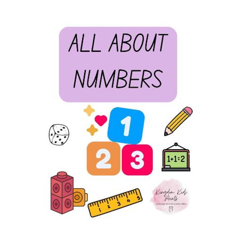 All About Numbers- Preschool/ Pre-k Number and Counting Practice ...