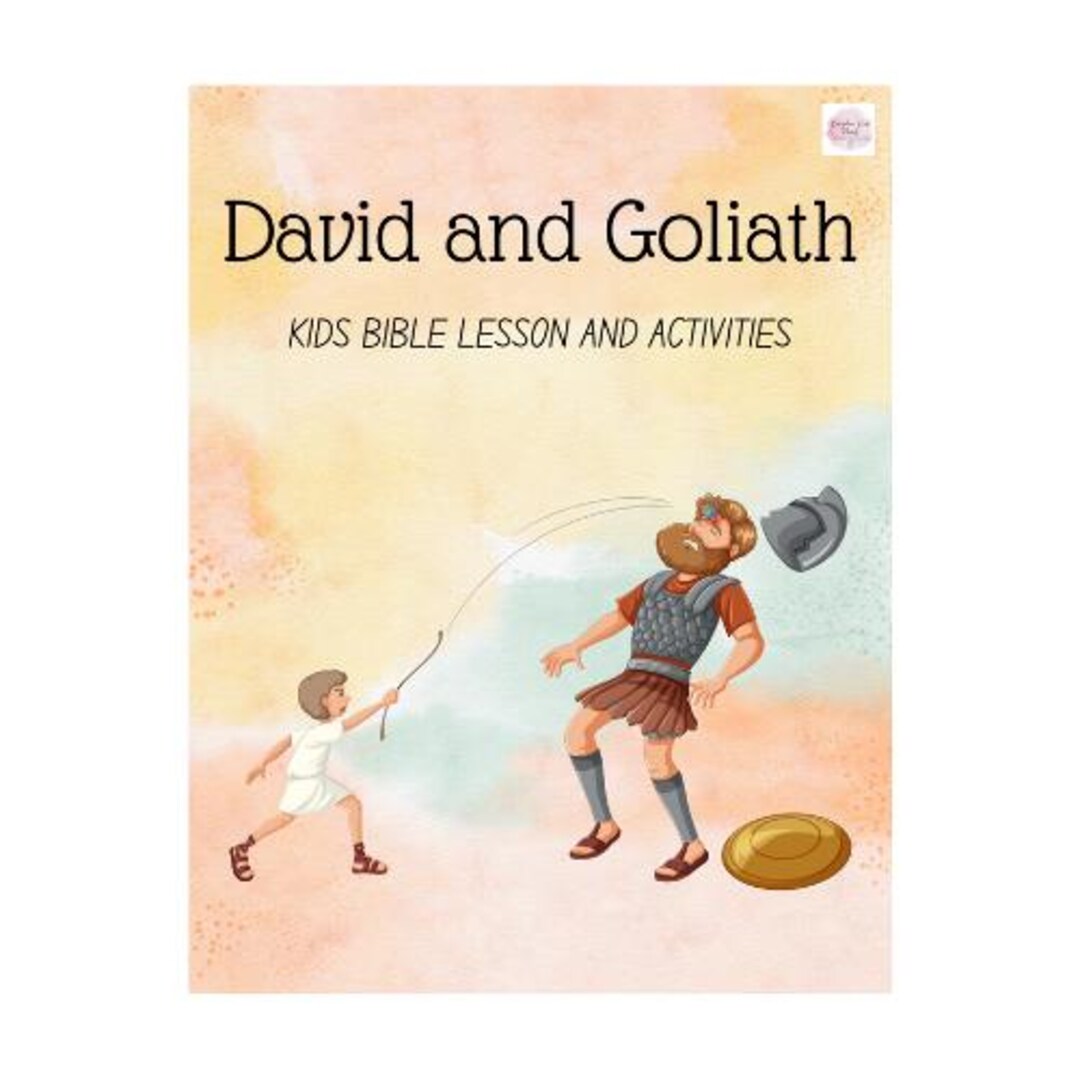 David and Goliath Kids Bible Lesson: Sunday School Printables (digital ...