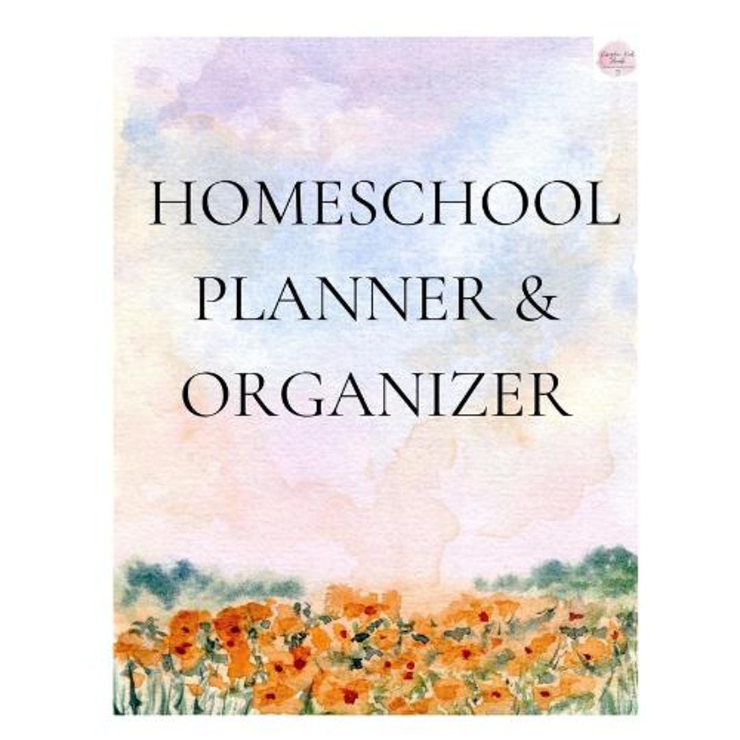 UNDATED DIGITAL Homeschool Planner and Organizer Home School Teacher ...