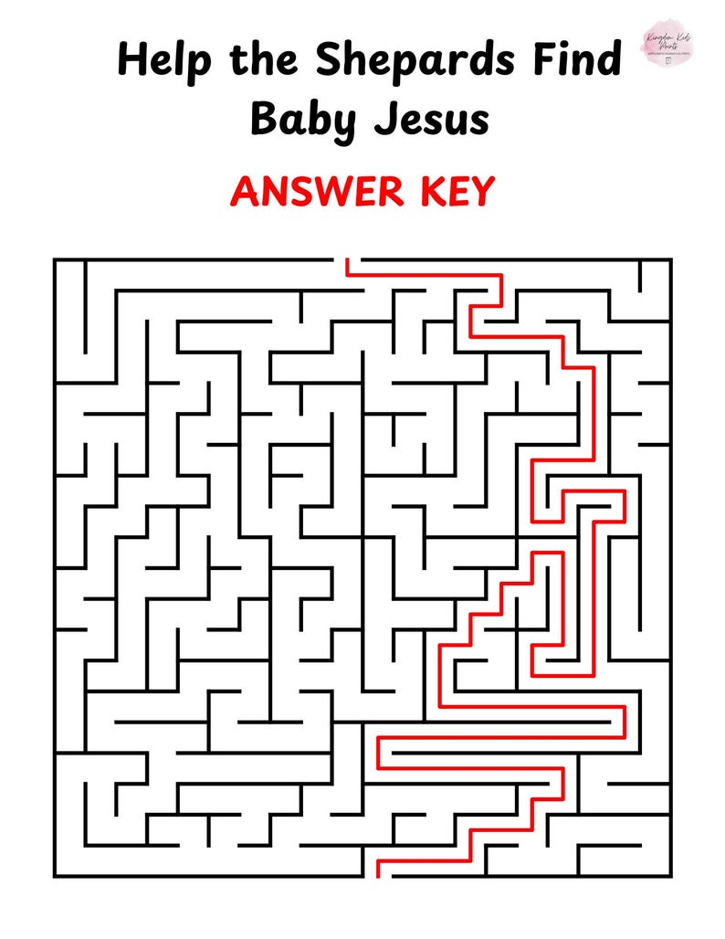 The Birth of Jesus Bible Lesson for Kids, Sunday School Printables ...