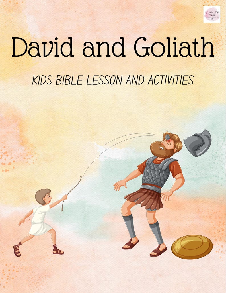 Kids Bible Lesson Bundle: Noah's Ark, David & Goliath (digital Download ...