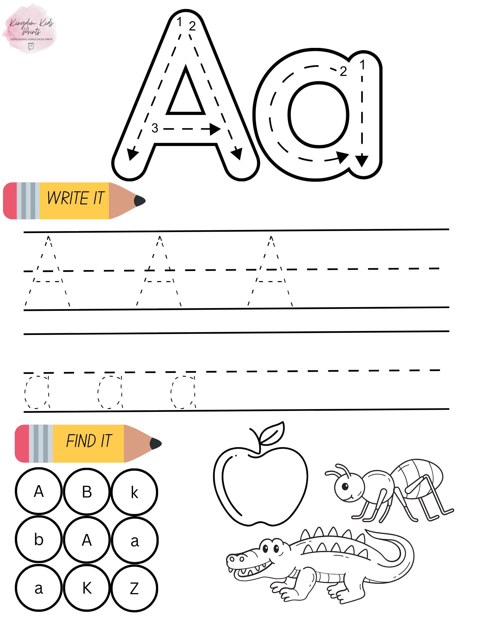 Preschool Pre-k + Kindergarten Learning Bundle | Alphabet & Numbers ...