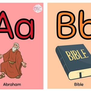 ABC Bible Flashcards | Printable Kids Bible Activity | ABC Bible Verse ...