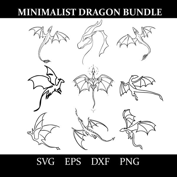 Dragon Svg - Etsy