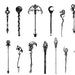 Magic Staffs Svg Wizard Staff Clipart Mystical Staffs Png Eps Dxf - Etsy