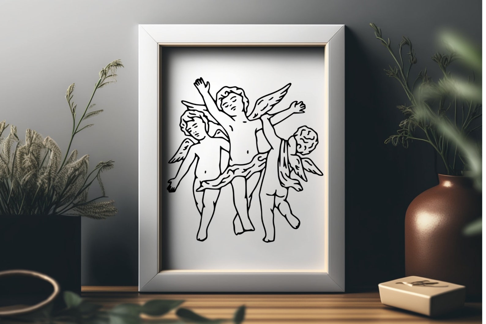 Cherubs Svg Baby Angels Clipart Love Angels Png Dxf Eps - Etsy