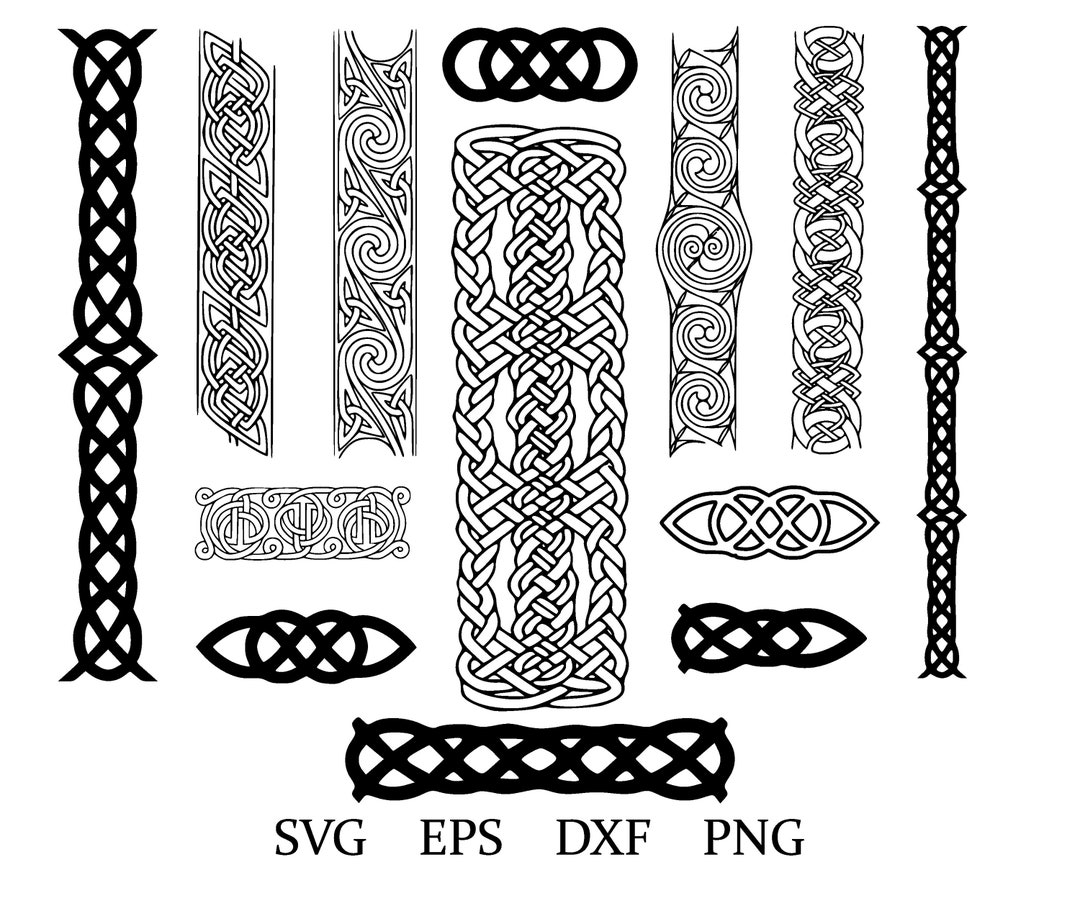 Celtic Knots Celtic Knot Border Celtic Knot Svg File Fantasy Border ...