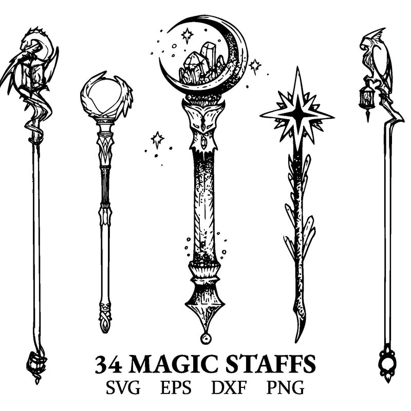 Wizard Staff - Etsy