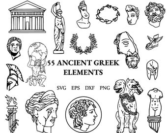 Ancient Greek Roman Mythology 200 Svg Png Eps FREEBIES INCLUDED ...
