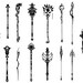 Magic Staffs Svg Wizard Staff Clipart Mystical Staffs Png Eps Dxf - Etsy