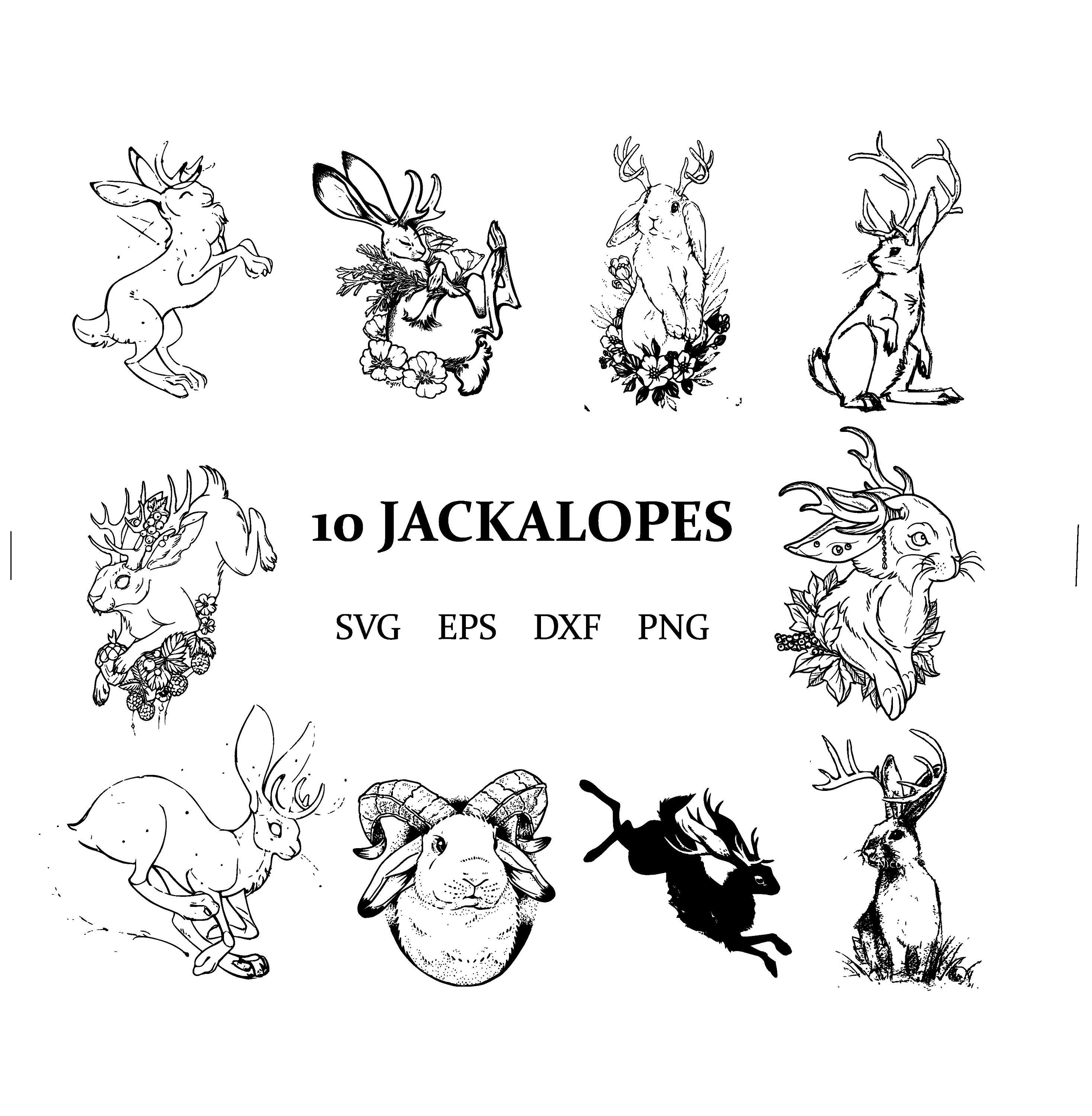 Jackalope Silhouette