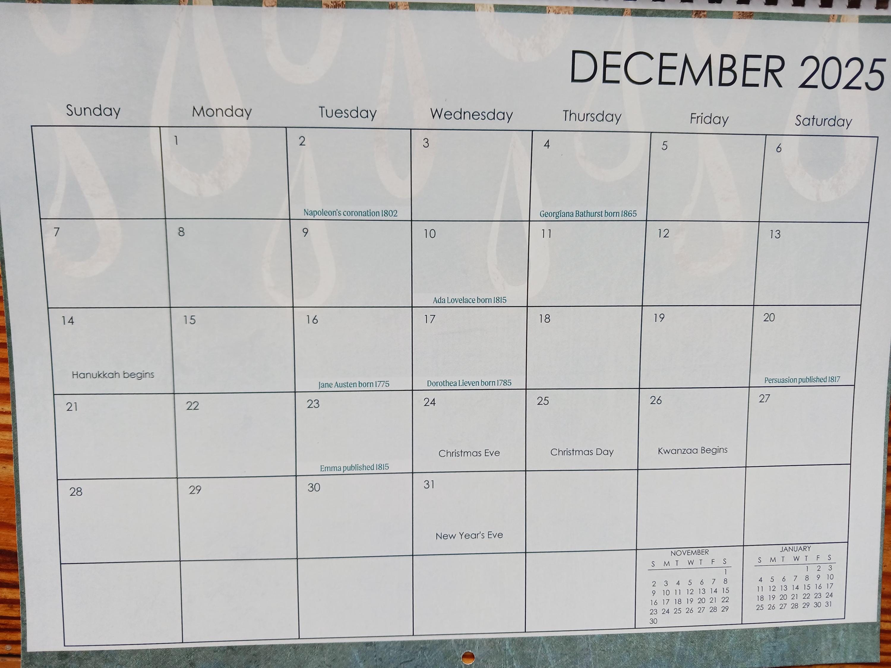 The Ladies of Almack's Regency Memes Calendar 2025 - Etsy