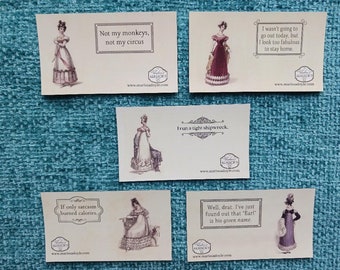 The Ladies of Almack's Regency Meme Magnets No. 6 Set of Five - Etsy