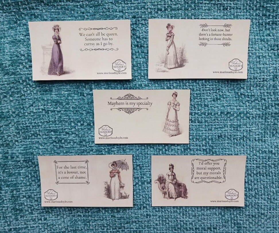 The Ladies of Almack's Regency Meme Magnets No. 2 - Set of Five - Etsy