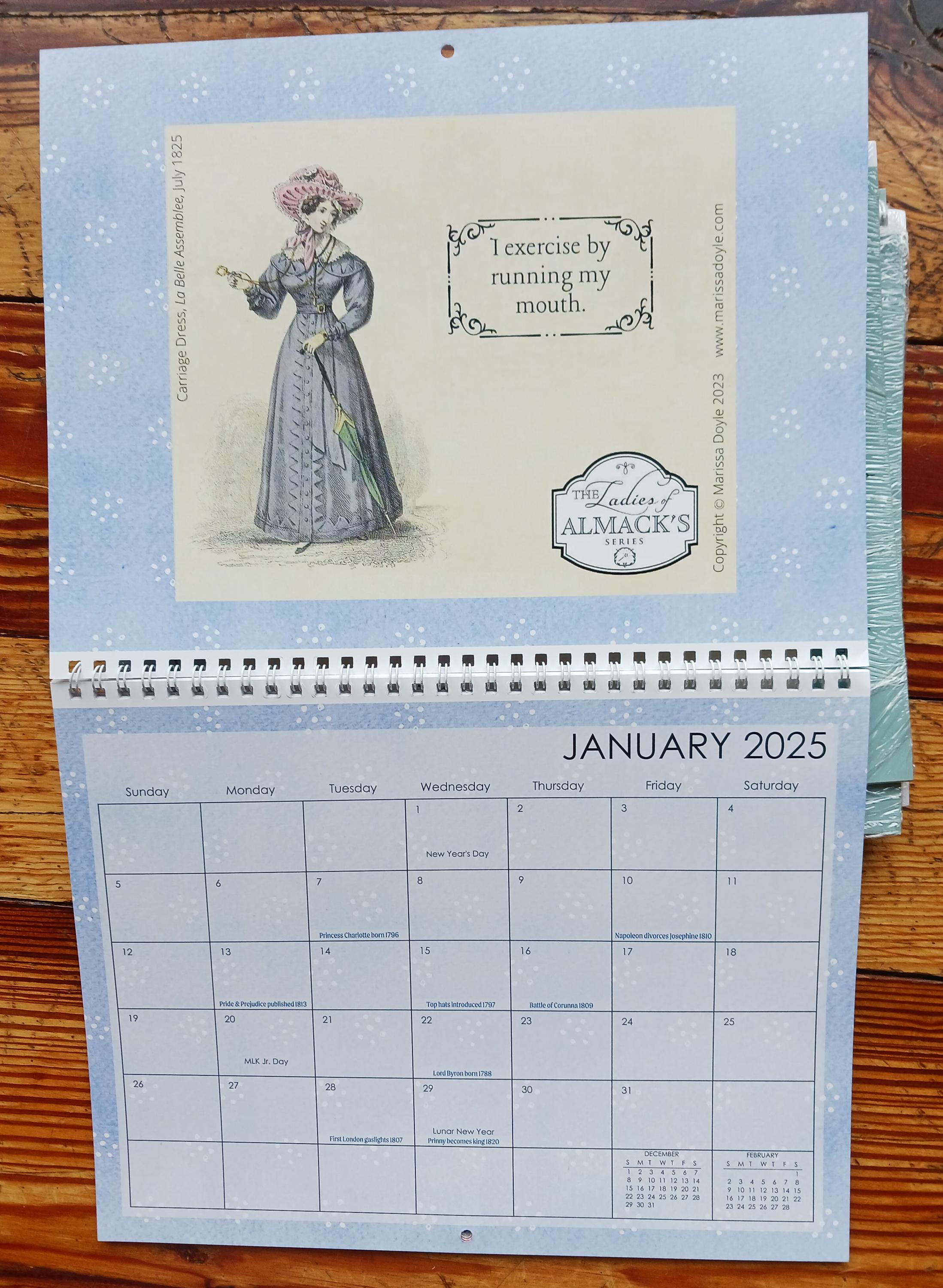 The Ladies of Almack's Regency Memes Calendar 2025 - Etsy