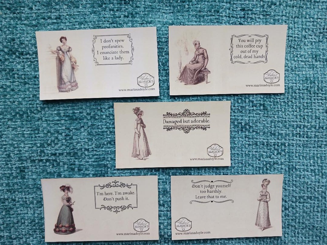 The Ladies of Almack's Regency Meme Magnets No. 4 - Set of Five - Etsy