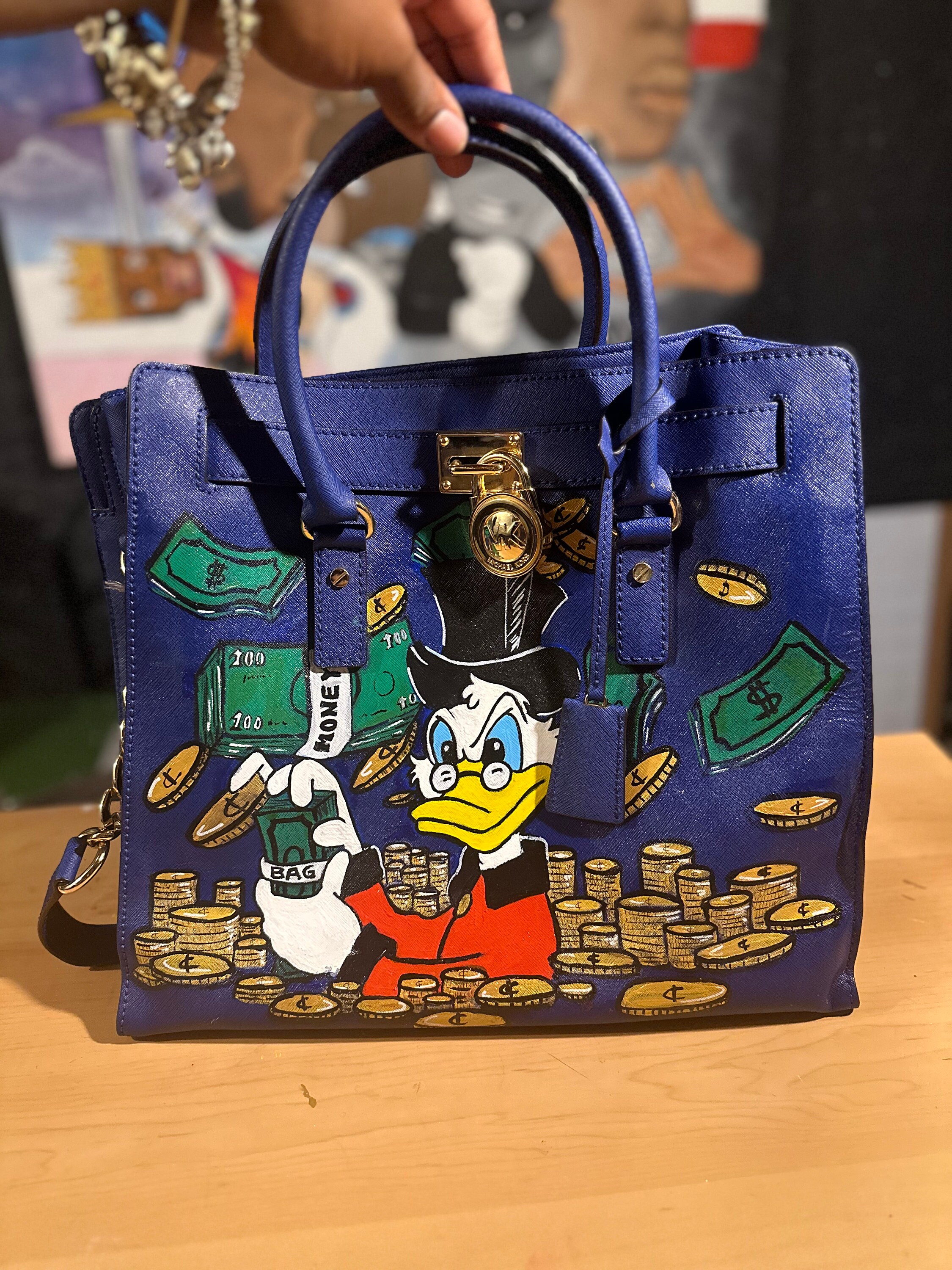 Hand Painted MK Purse/hand Bags - Etsy