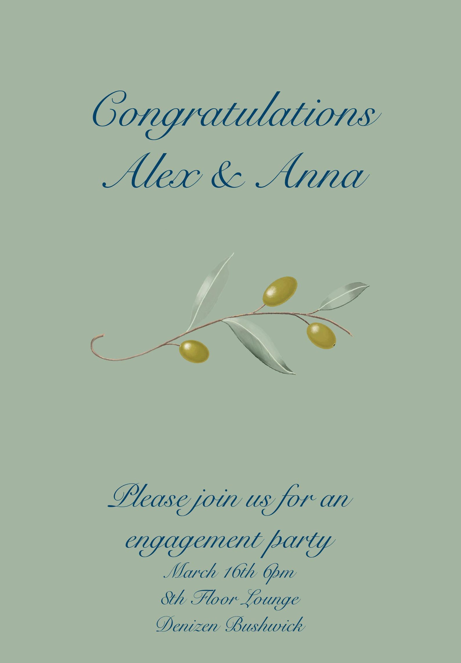Customizable Engagement Party Announcement - Etsy