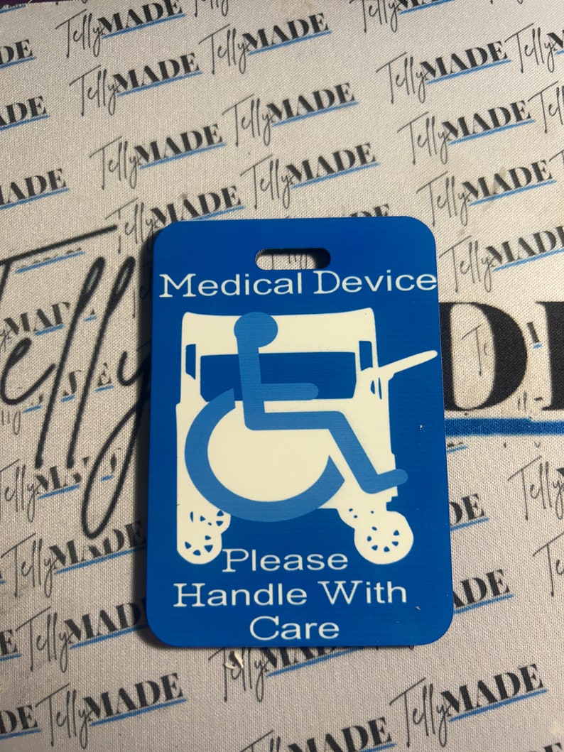 Luggage Tag - Medical Device Wagon - Etsy