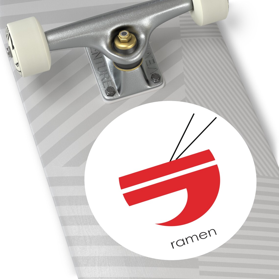 Ramen Abstract Logo Vinyl Sticker, Funny Food Sticker, Japanese Food ...